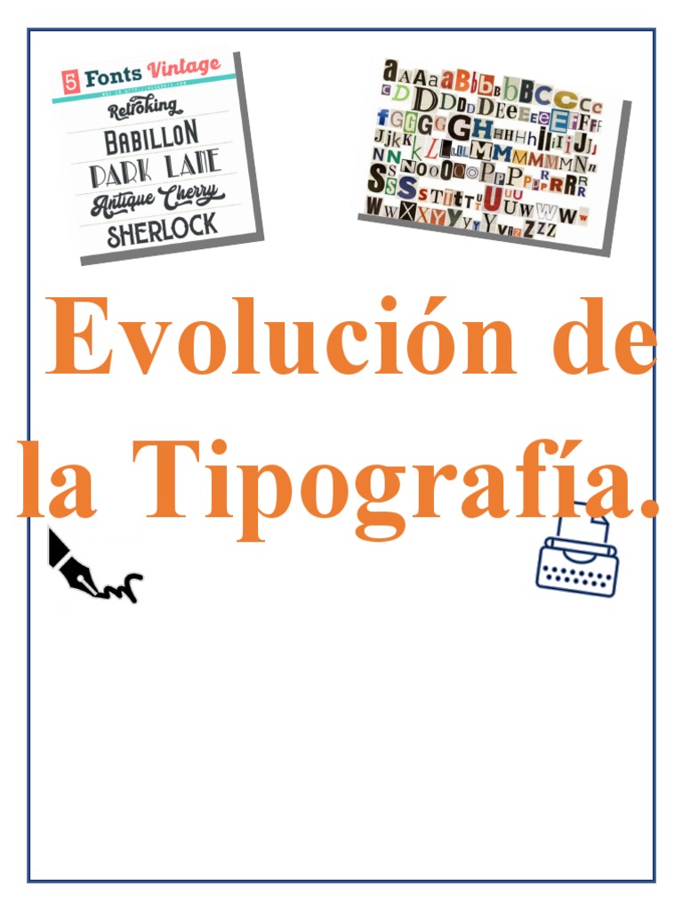 Evolucion de La Tipografia | PDF | Tipografía | Jeroglíficos egipcios