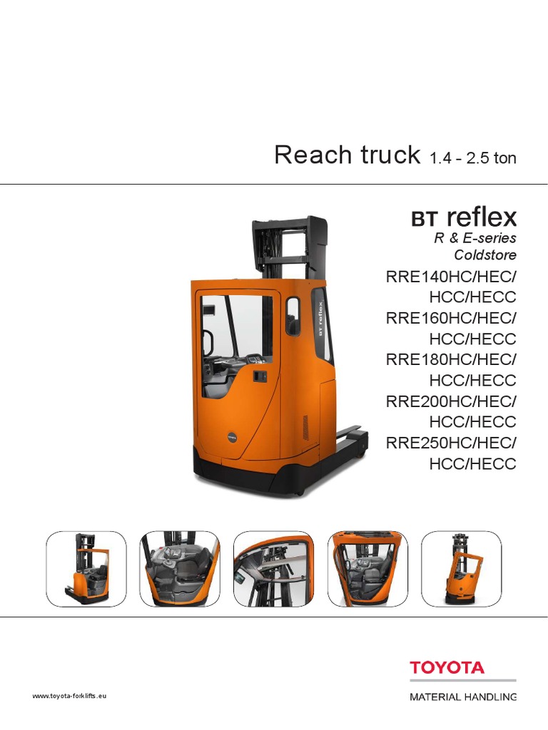 Спецификации toyota-bt-reflex-rre140 rre250 | PDF | Truck | Engineering ...