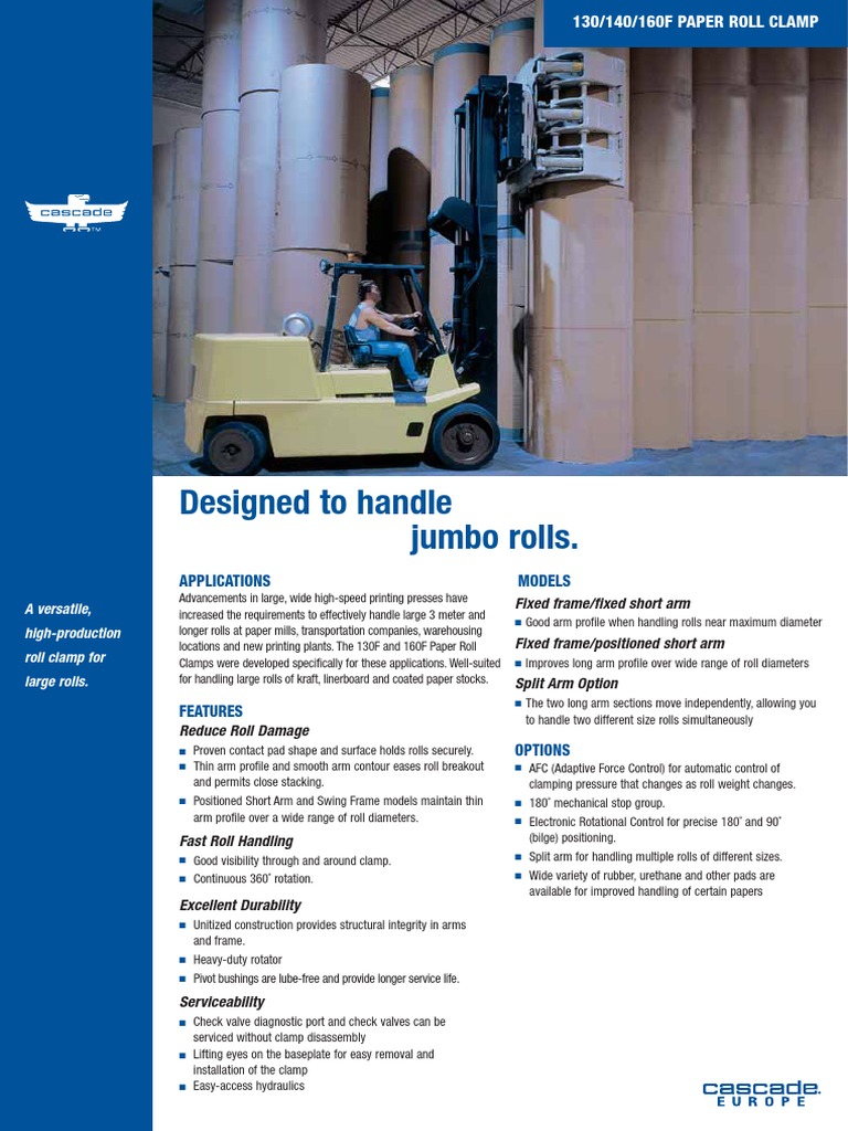 Designed To Handle Jumbo Rolls.: Applications Models | PDF | Paper | Valve