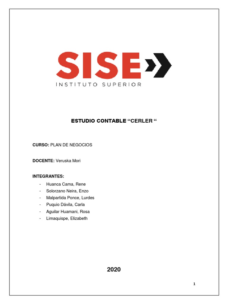 Plan de Negocios para Estudio Contable | PDF | Empresas | Contabilidad