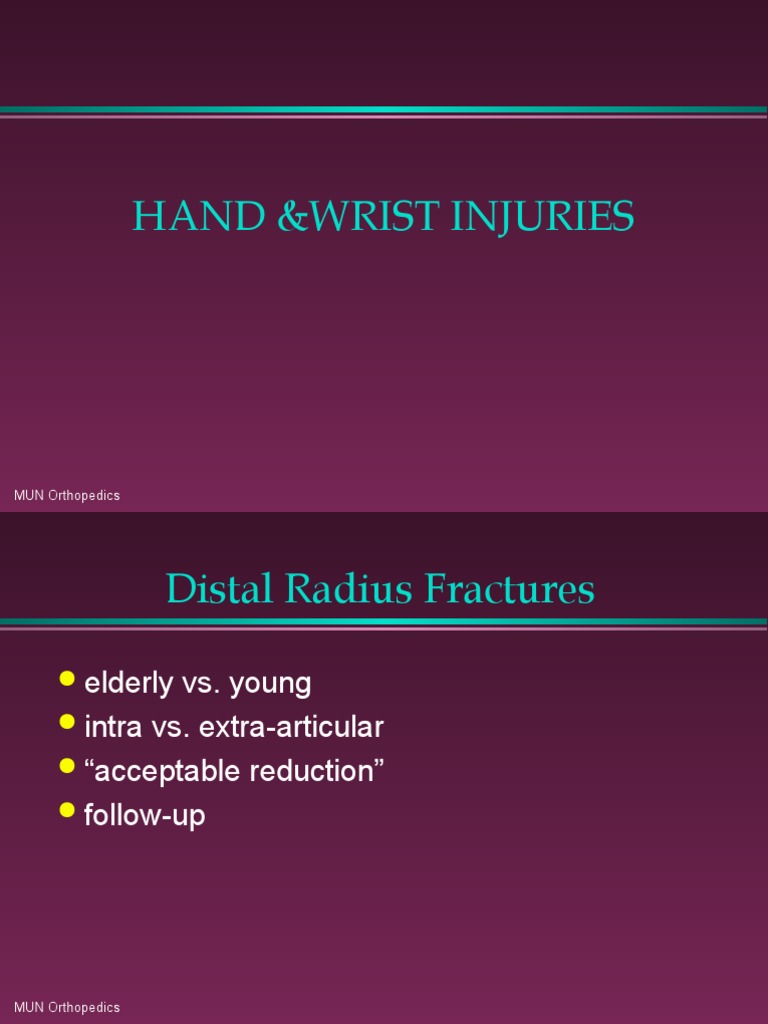 Hand and Wrist Injuries 1 | PDF | Traumatology | Biomechanics