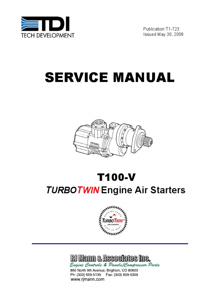 T100-V Service Manual | PDF | Transmission (Mechanics) | Bearing ...