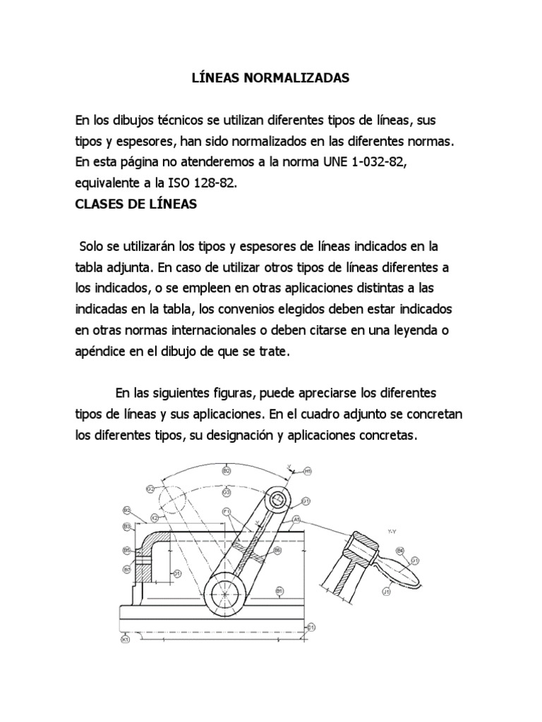 Tipos de Líneas en Dibujo Técnico | PDF | Dibujo | Dibujo técnico