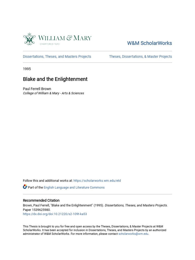 Blake and The Enlightenment | PDF | William Blake | Emanuel Swedenborg