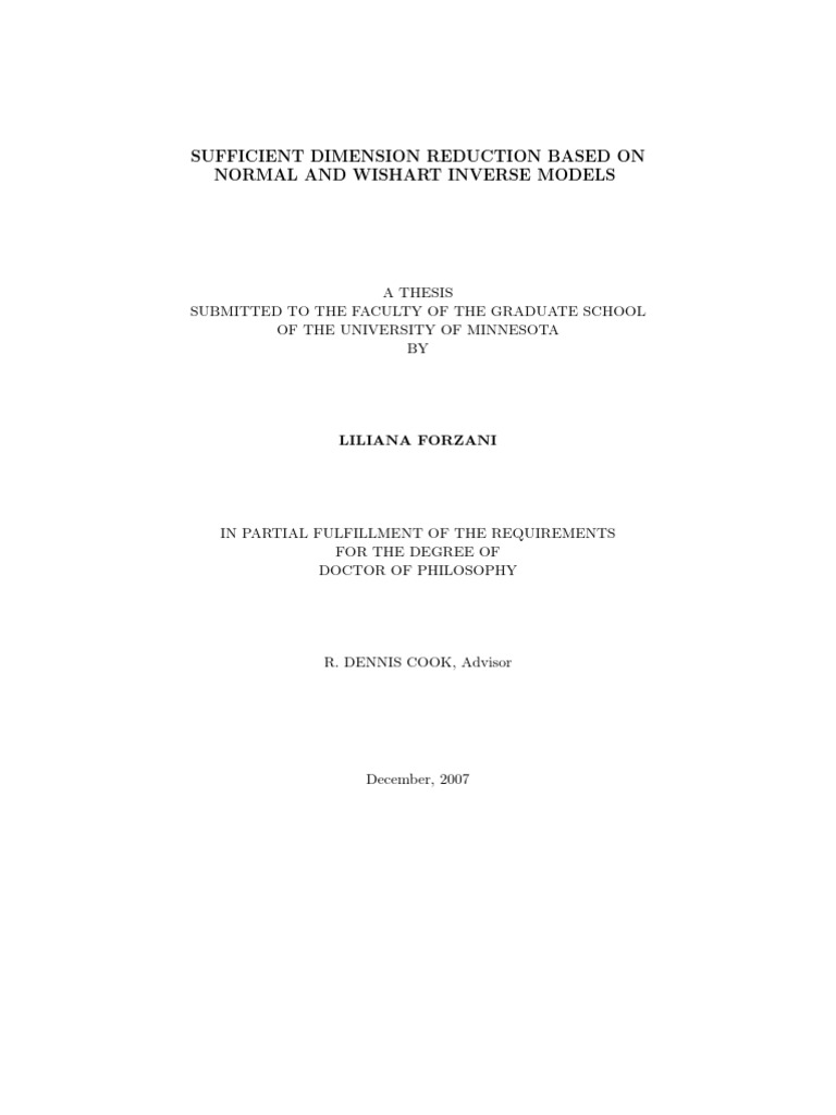 Sufficient Dimension Reduction Based On Normal and Wishart Inverse ...