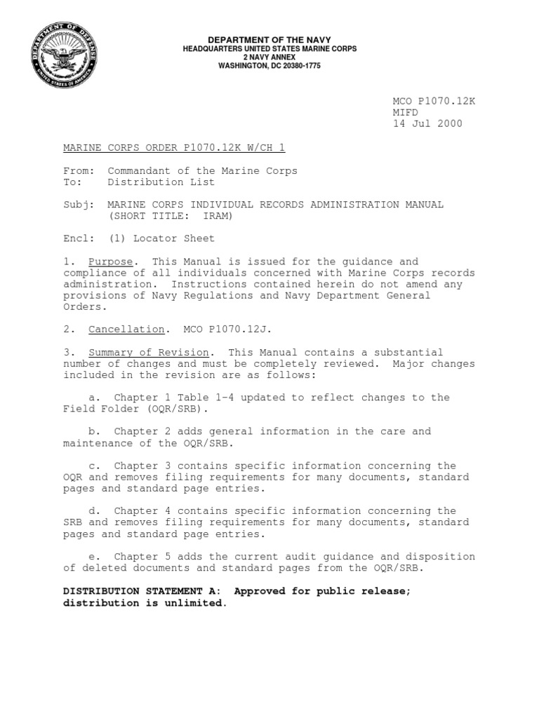 Department of The Navy: DISTRIBUTION STATEMENT A: Approved For Public ...