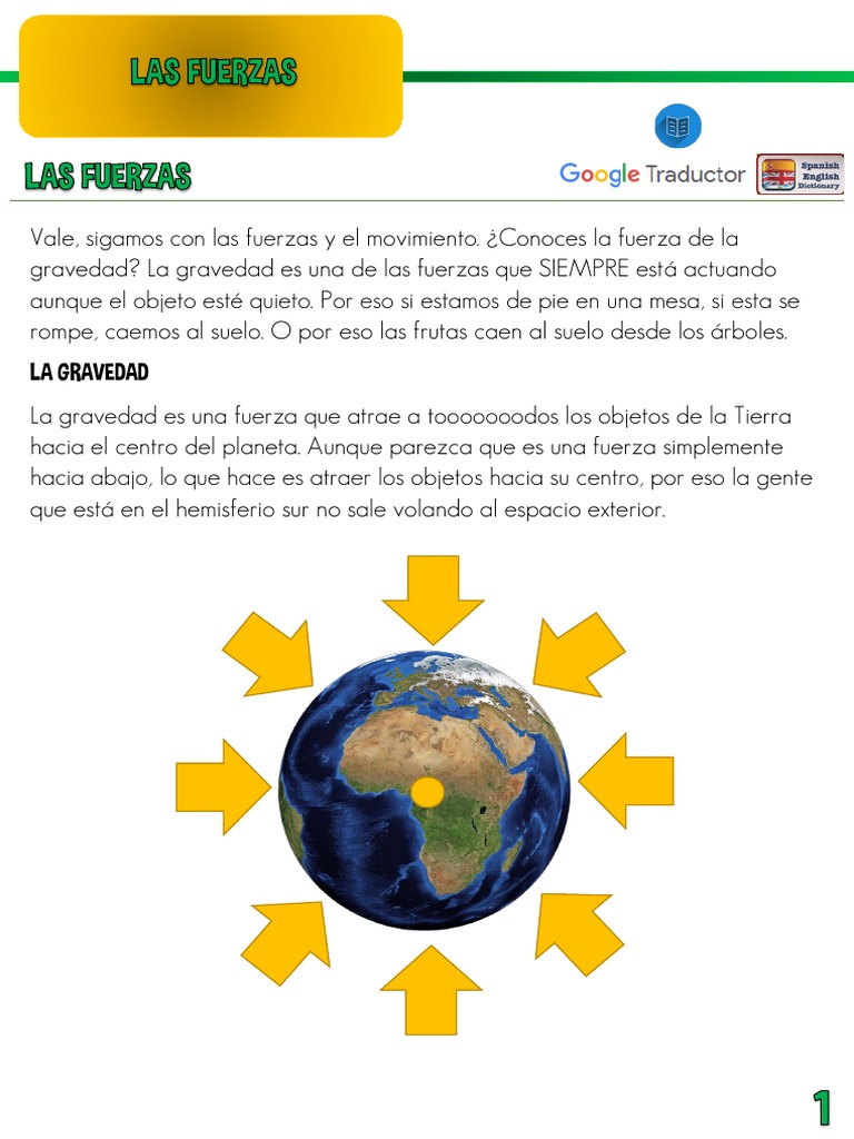 Lección 2 - Las Fuerzas y El Movimiento | PDF | Gravedad | Física