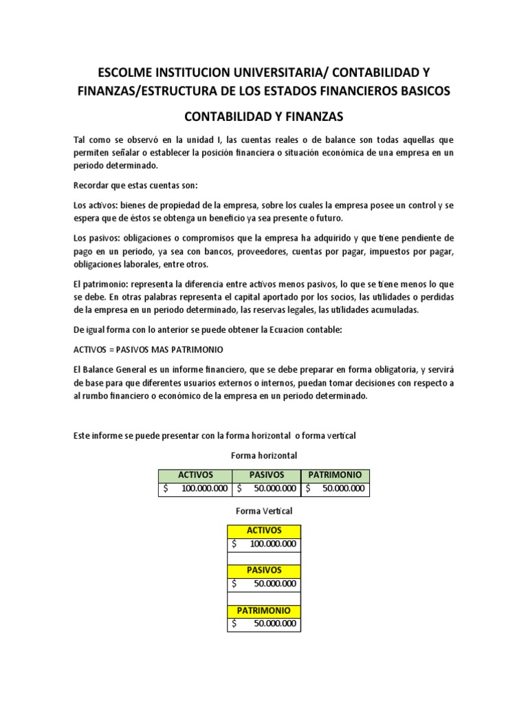 Guia Didactica Unidad 2 Estados Financieros | PDF | Depreciación | Estado de resultados