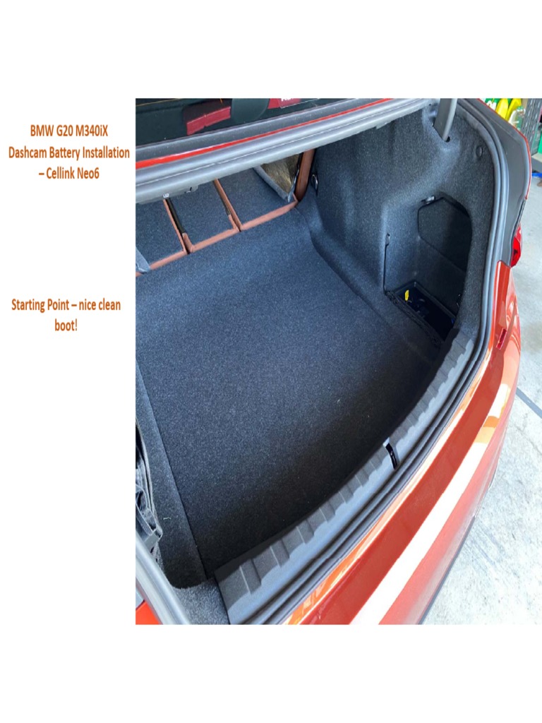 BMW G20 Dashcam and Battery Installation | PDF | Electrical Connector ...