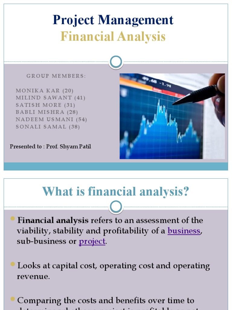 Financial Analysis: Project Management | PDF | Net Present Value ...
