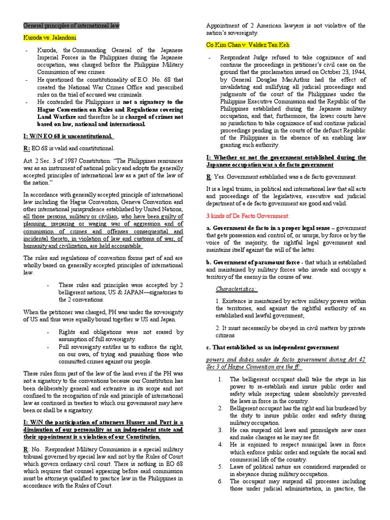 3 Kinds of de Facto Government:: Characteristics | PDF | Treaty ...