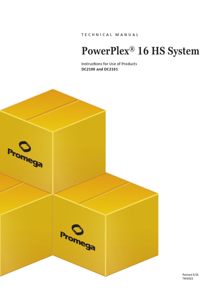 Powerplex 16 Hs System: Technical Manual | PDF | Applied Biosystems ...