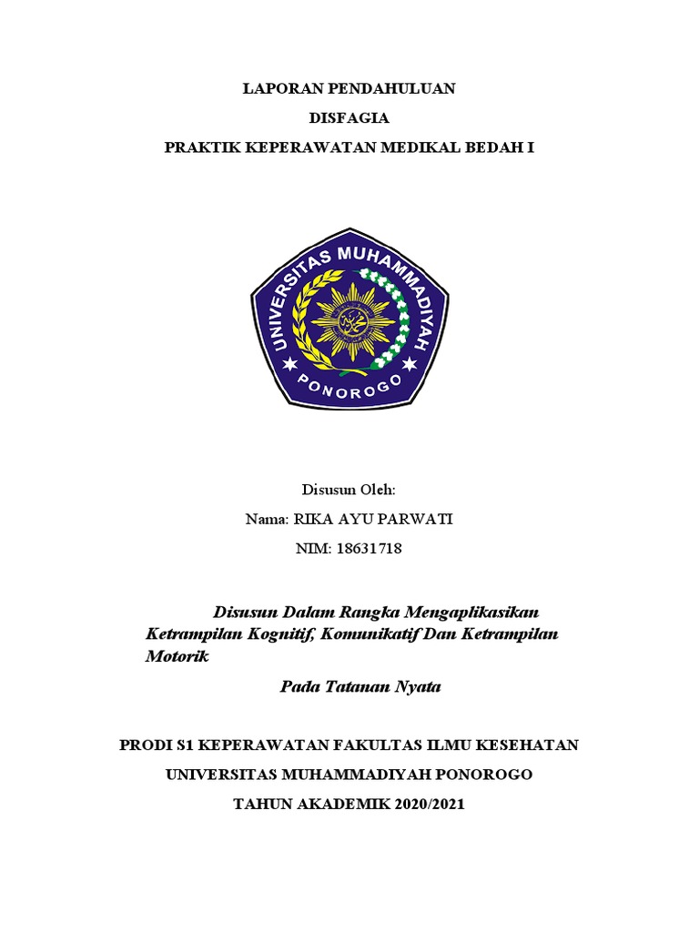 LP Disfagia Rika Ayu | PDF