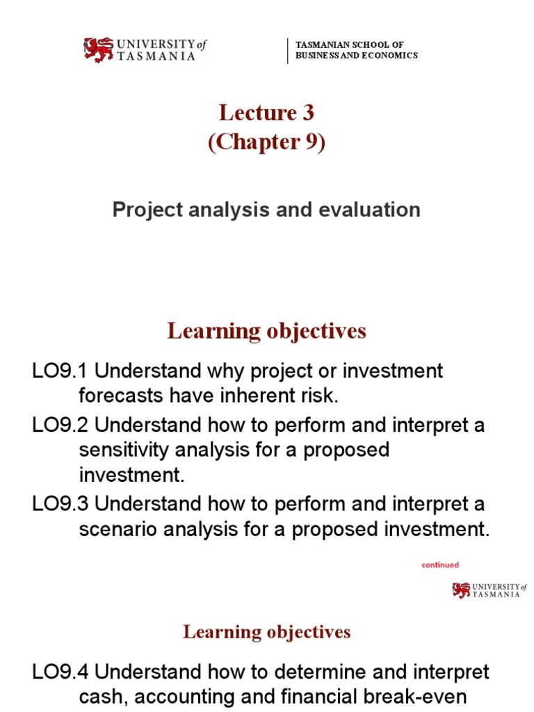 (Chapter 9) : Project Analysis and Evaluation | PDF | Net Present Value ...