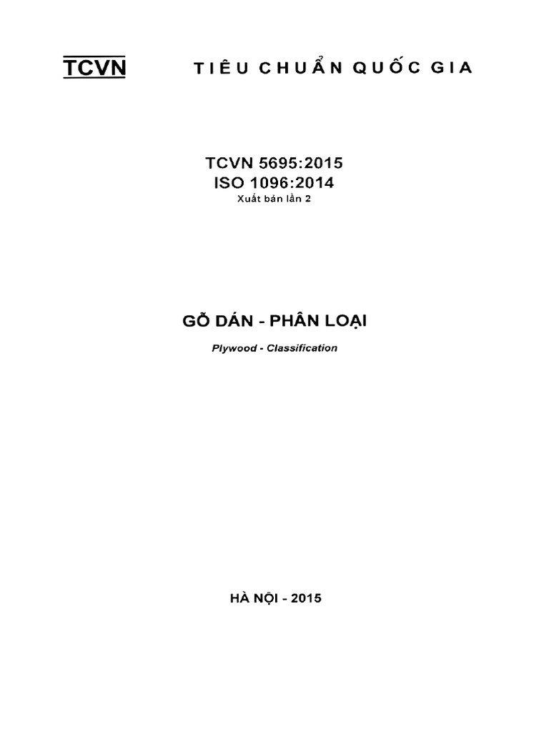 TCVN 5695-2015 (ISO 1096-2014) G Dán - Phân Lo I. | PDF