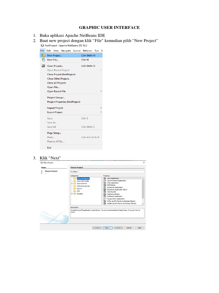 Desain GUI NetBeans | PDF