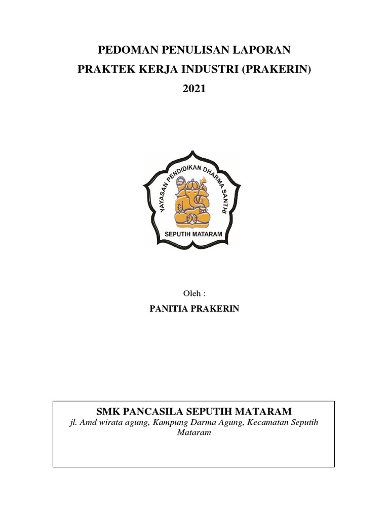 Pedoman Penulisan Laporan Prakerin | PDF