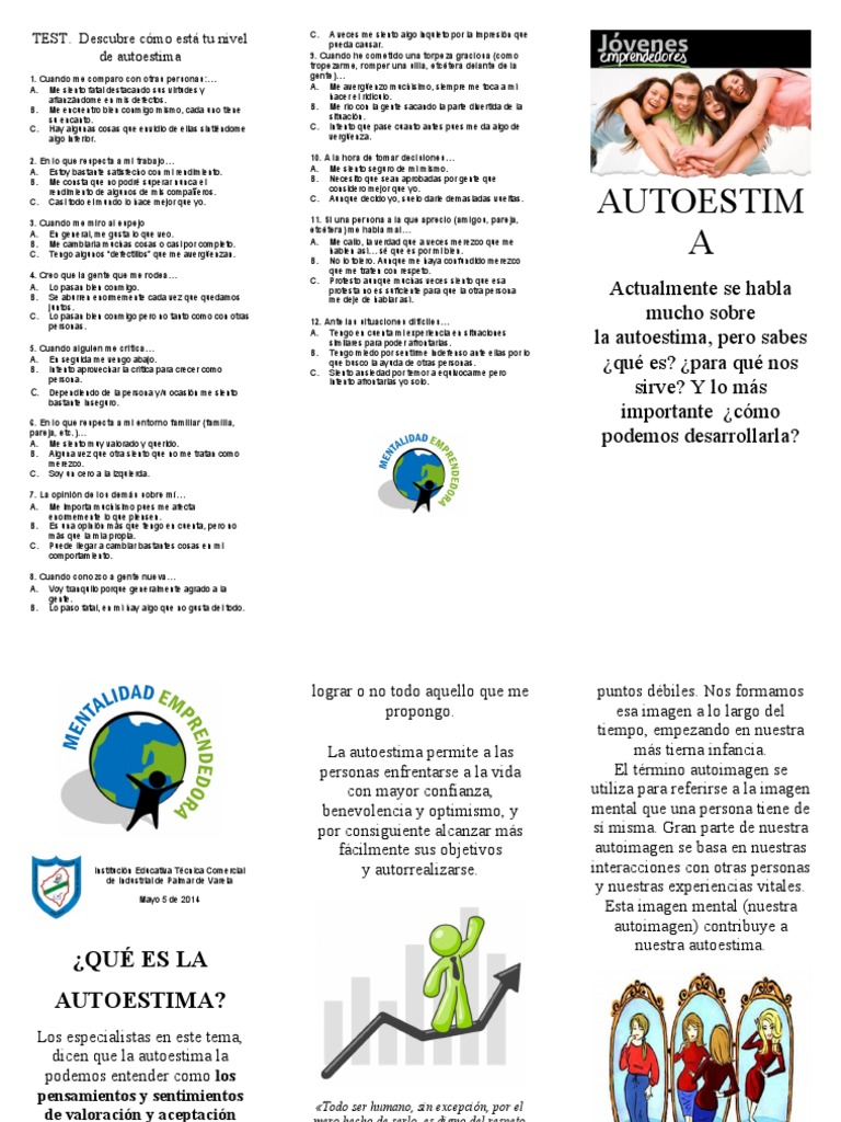 Evaluación de la Autoestima Personal | PDF | Autoestima | Sicología
