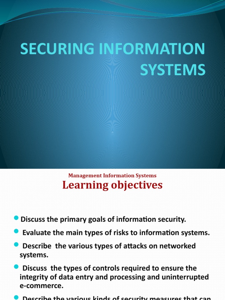 Securing Information Systems | PDF | Information Security | Access Control