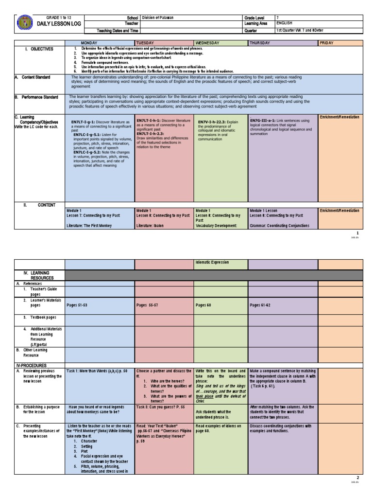 G7 English | PDF | Phrase | Teachers