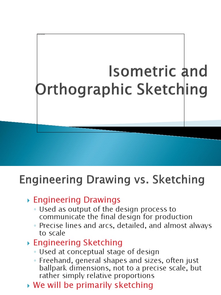 Chapter 4 5 Isometric and Orthographic Sketching | PDF | Geometry | Space