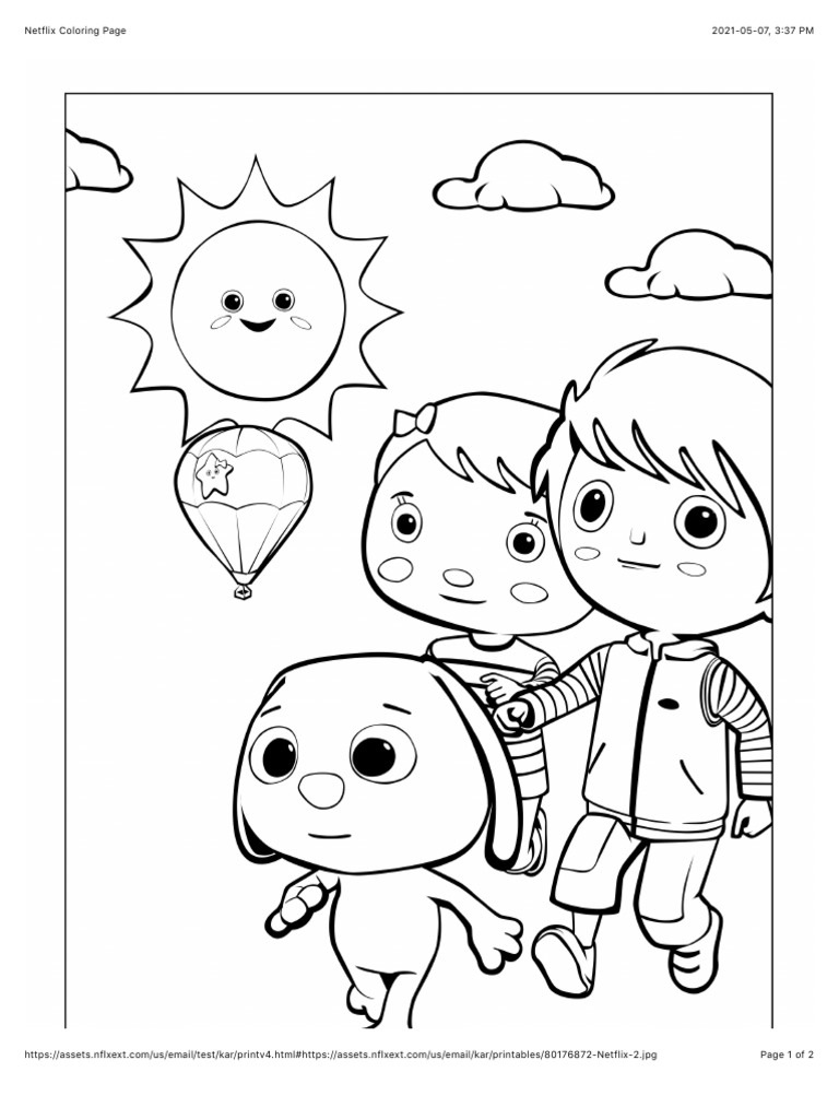Netflix Coloring Page | PDF