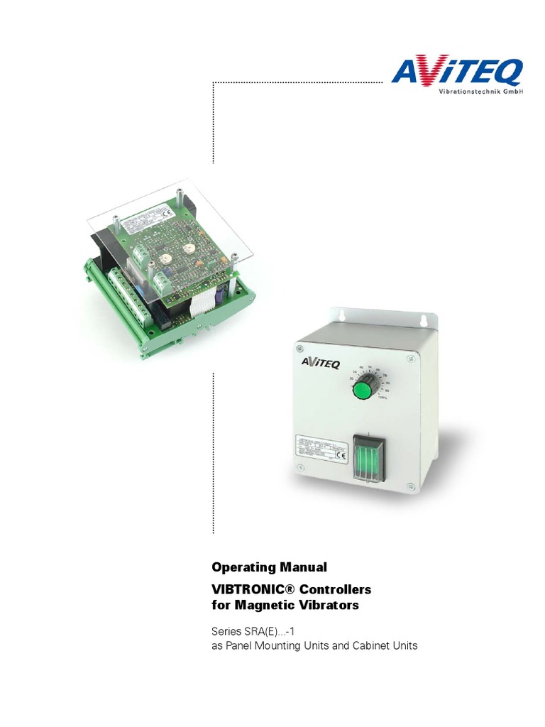 Operating Manual VIBTRONIC® Controllers For Magnetic Vibrators | PDF ...