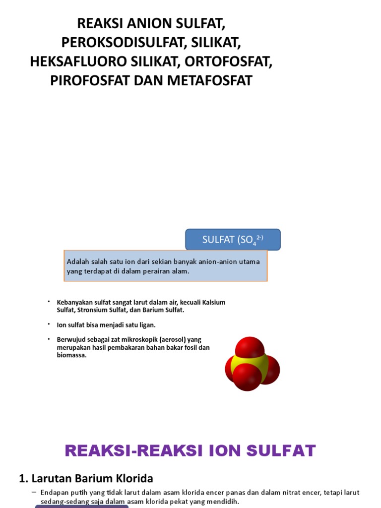Analisis Anion 3 | PDF