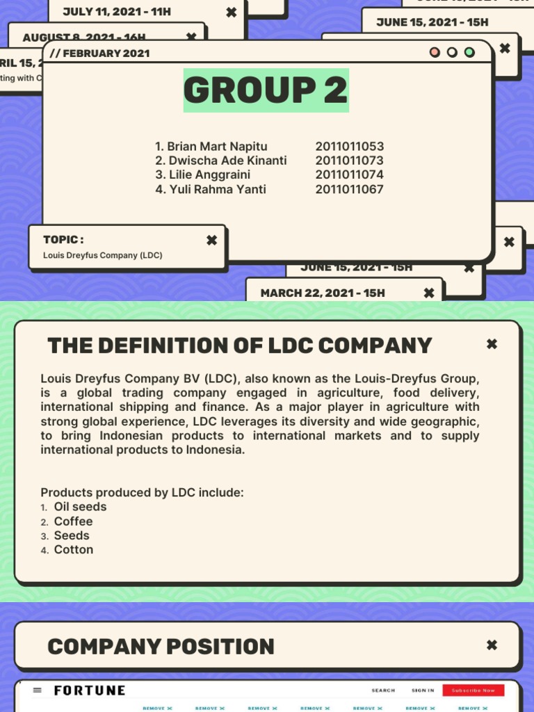 LDC Power Point | PDF | Food Industry | Industries