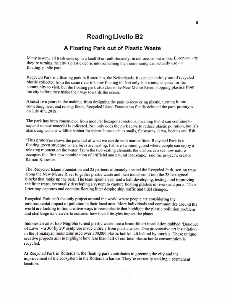 Invalsi Reading B2 | PDF