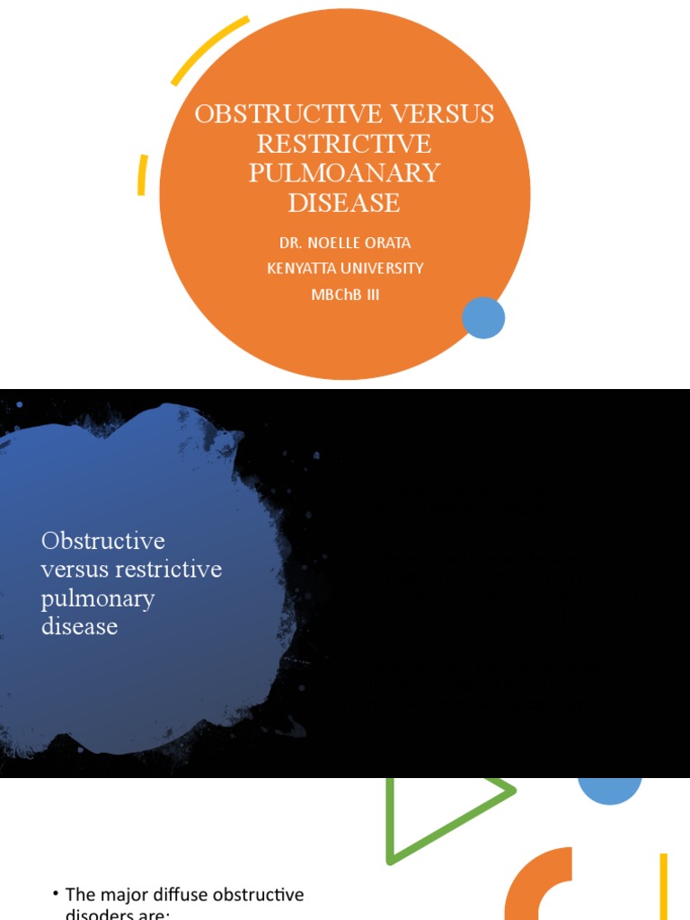 Obstructive Versus Restrictive Pulmonary Disease | PDF | Lung | Chronic ...
