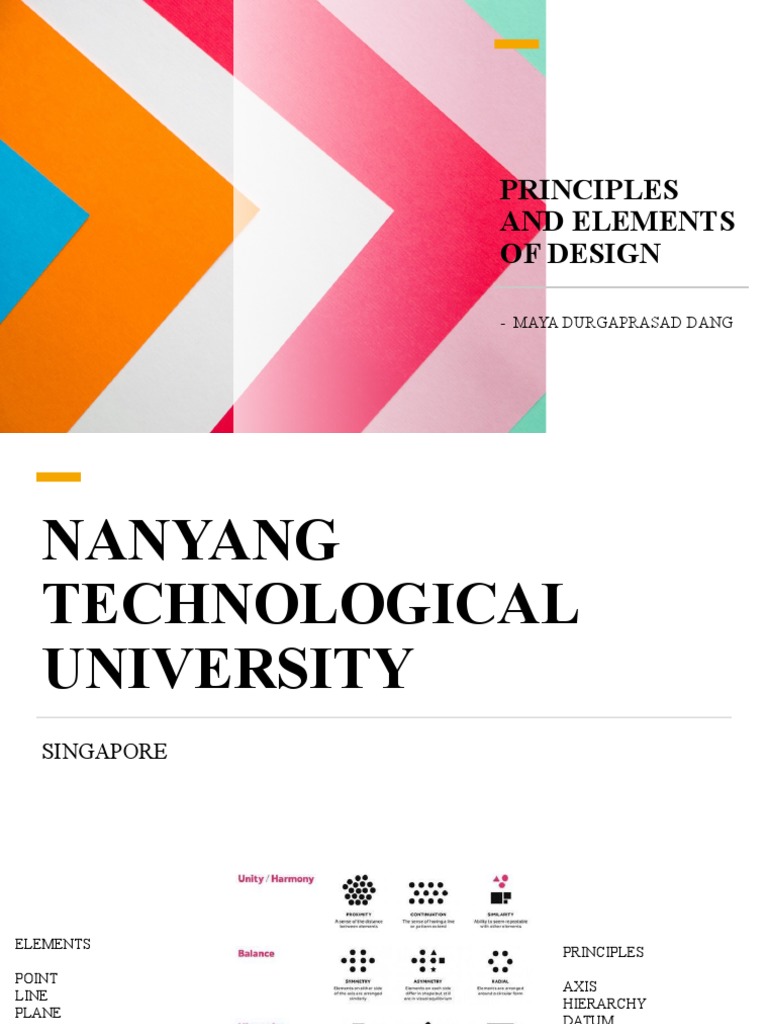 Principles and Elements of Design in Nanyang Technological University | PDF