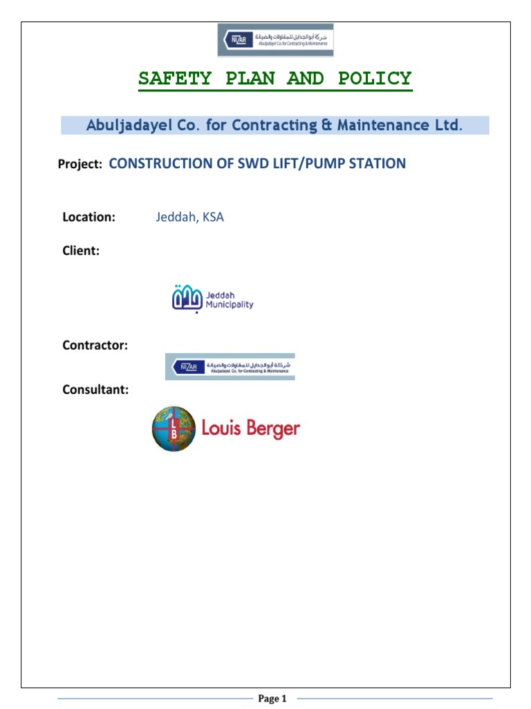 Ajd Safety Plan Updated | PDF | Occupational Safety And Health ...