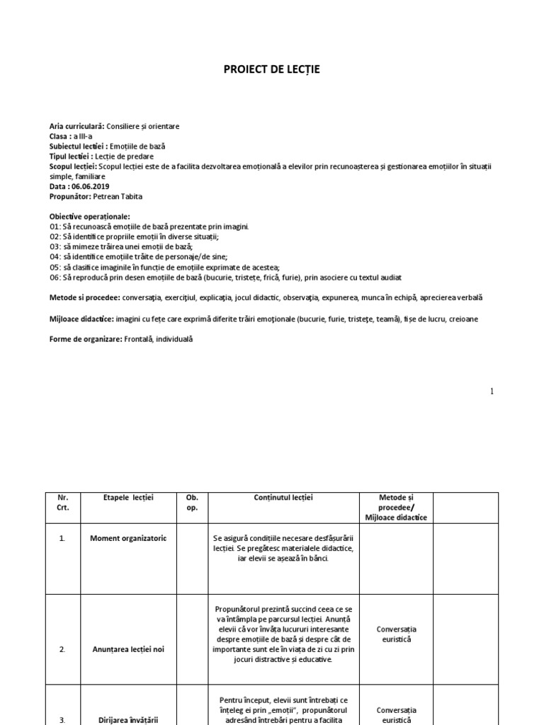 Proiect - Lectie Mixta) | PDF