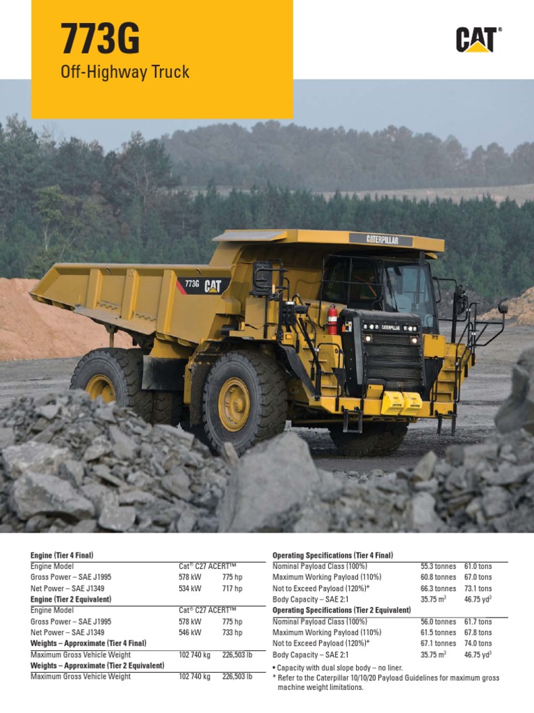 Off-Highway Truck: Engine (Tier 4 Final) Operating Specifications (Tier ...