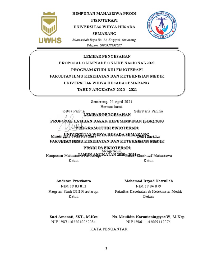 Proposal Olim Fix | PDF | Pengembangan Diri | Kesehatan Holistik