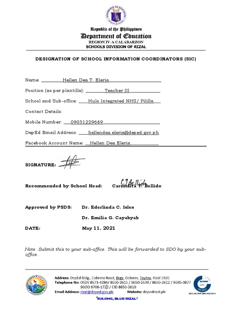 Edited Designation Template | PDF