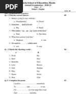 Grade 2 English Test, End of Year | PDF