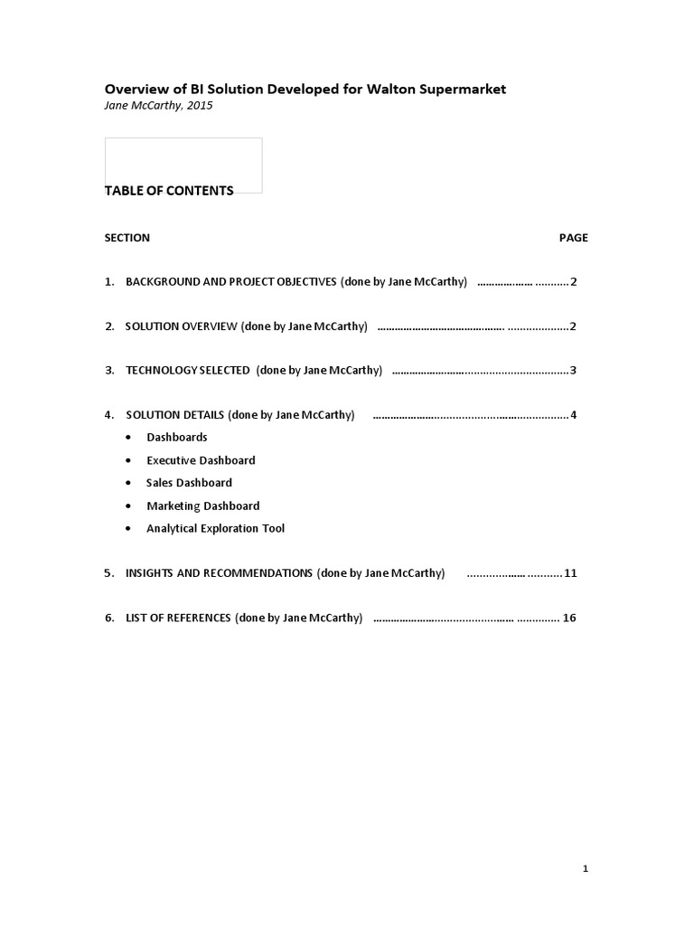 Data Analytic Report | PDF | Watson (Computer) | Business Intelligence