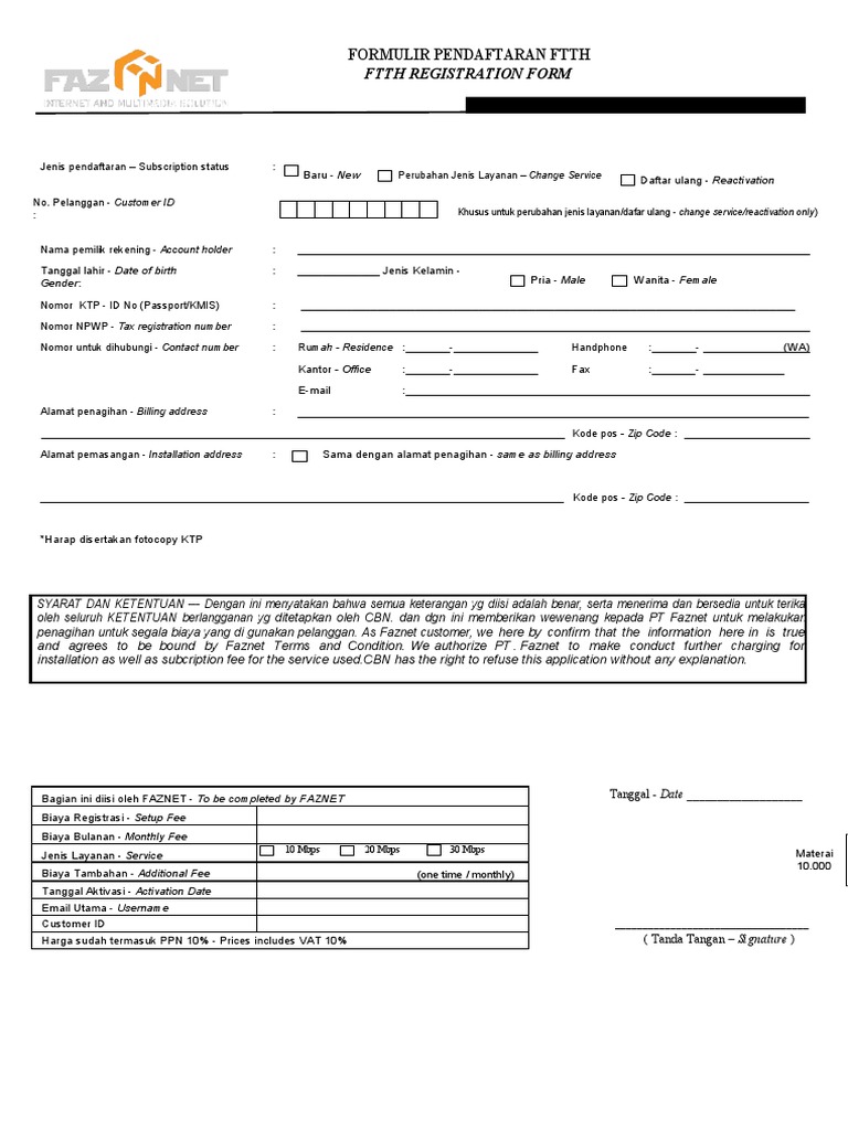 Cso-Formulir - Pendaftaran - Internet - Dedicated-Rev - 1.1-Dikonversi ...