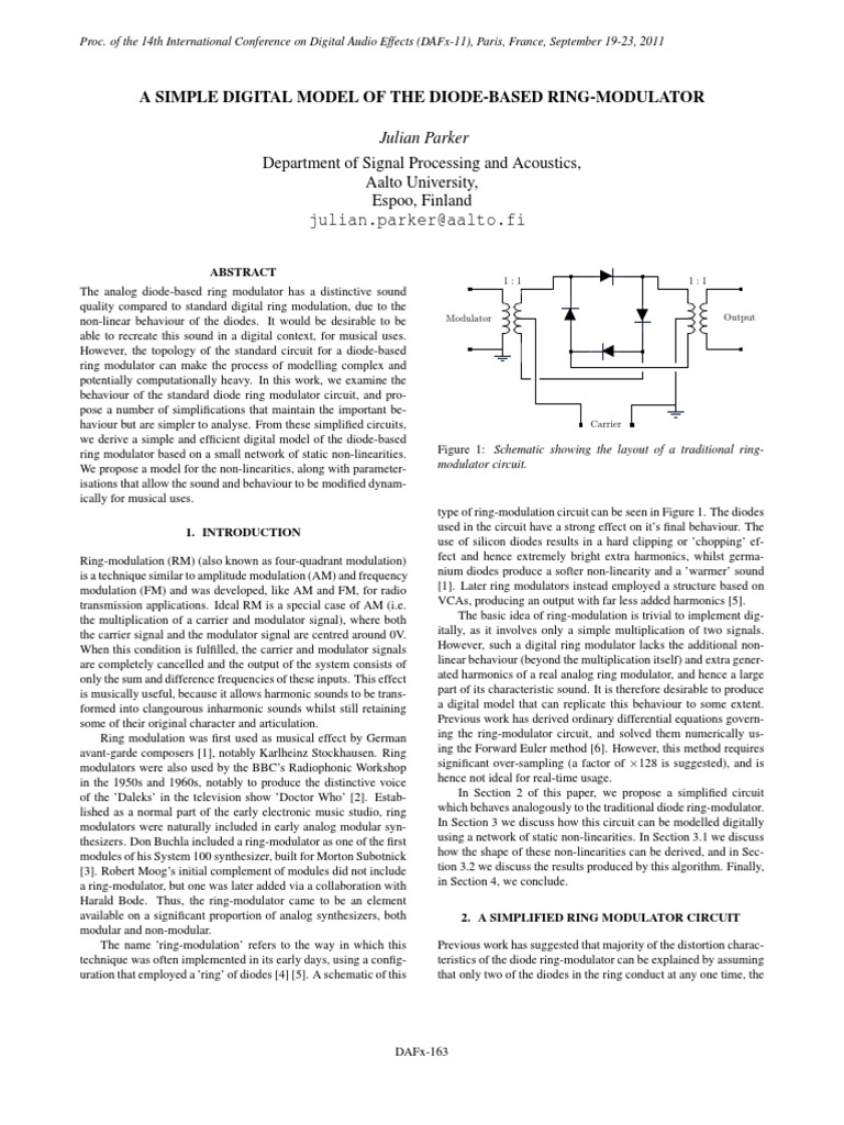 Vdocuments - MX BBC Ring Modulator | PDF | Electrical Network | Diode