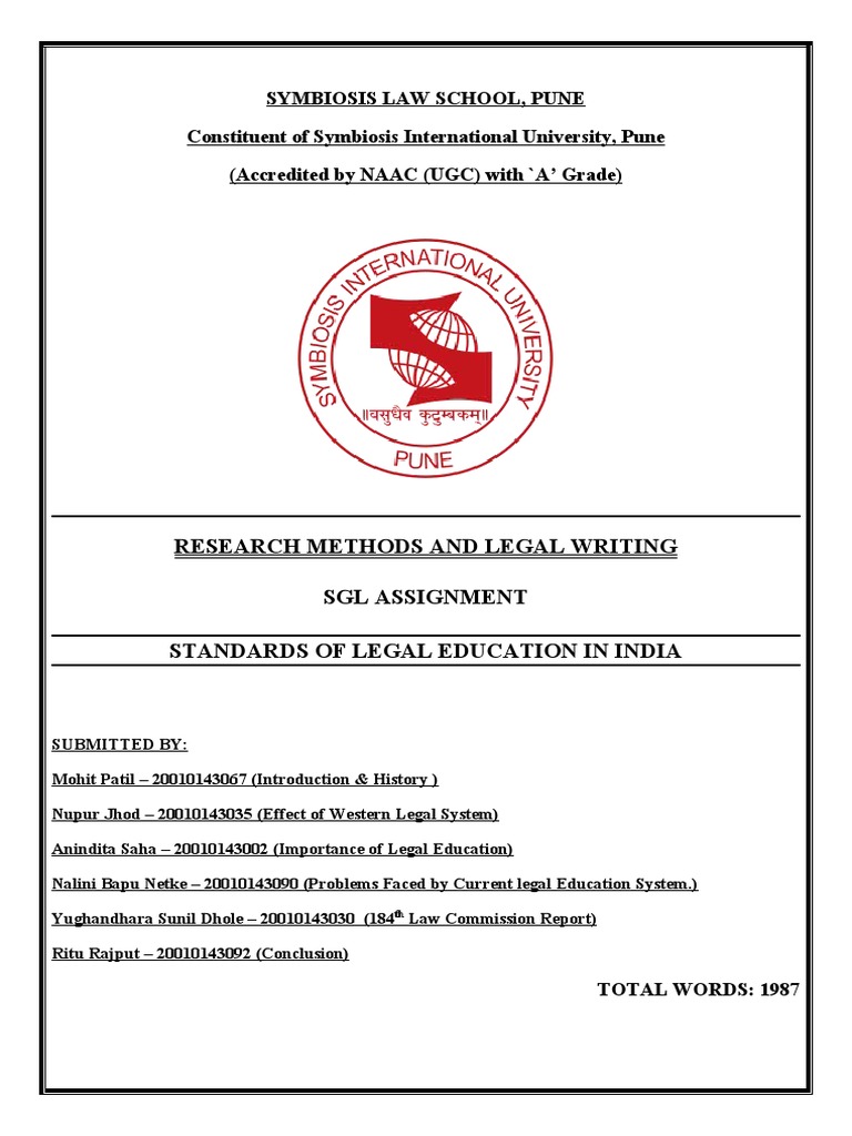 Standards of Legal Education | PDF | Legal Education | Advocate
