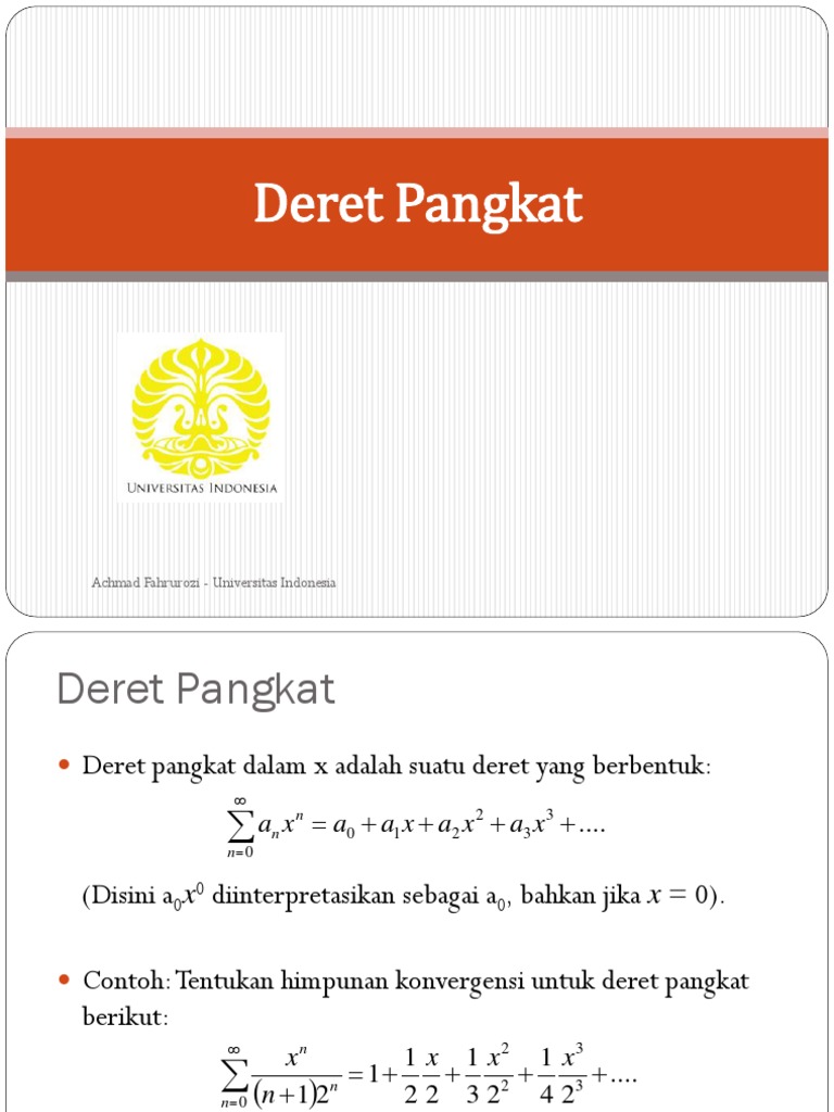 4 CPMK 1 - Deret Pangkat | PDF