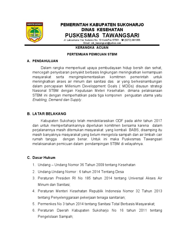 Pemicuan STBM di Kabupaten Sukoharjo | PDF | Ilmu Sosial