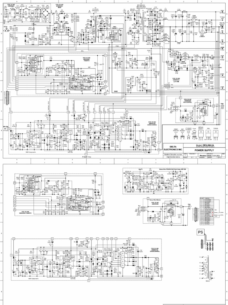 Delta Dps-260-2a 250w Atx Power Supply | PDF