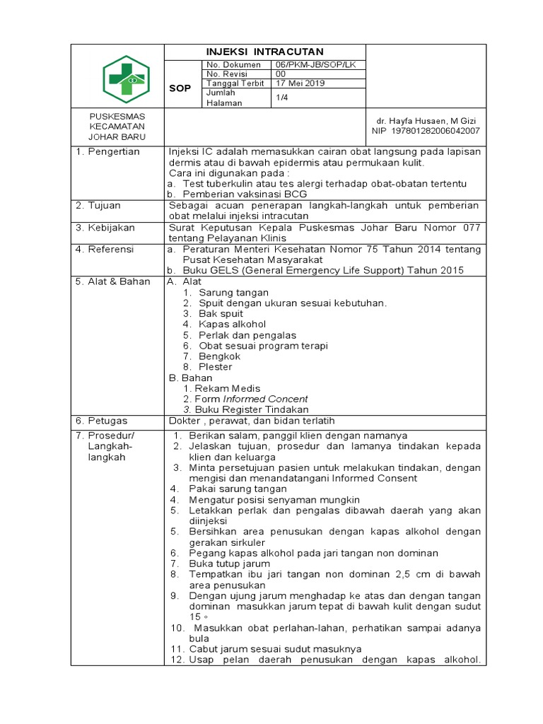 INJEKSI INTRACUTAN 1-Diagram | PDF