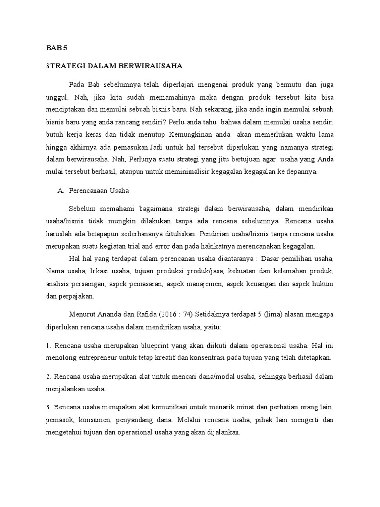 Bab 5 | PDF | Karier & Perkembangan | Bisnis