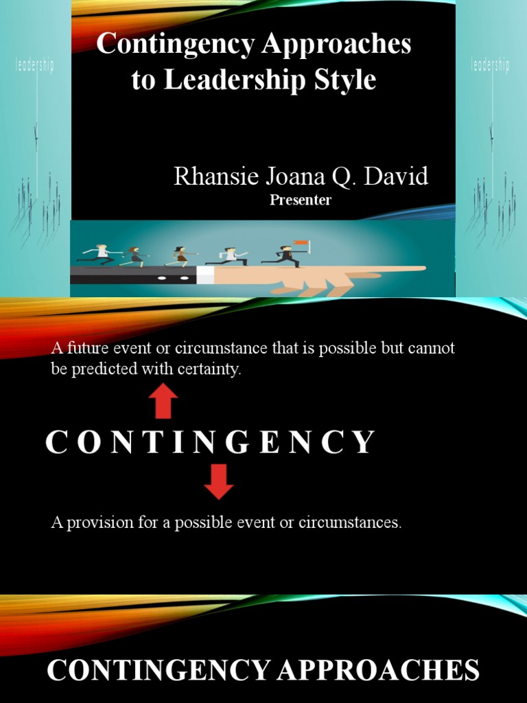 Contingency Approach in Leadership Style | PDF | Leadership | Social ...