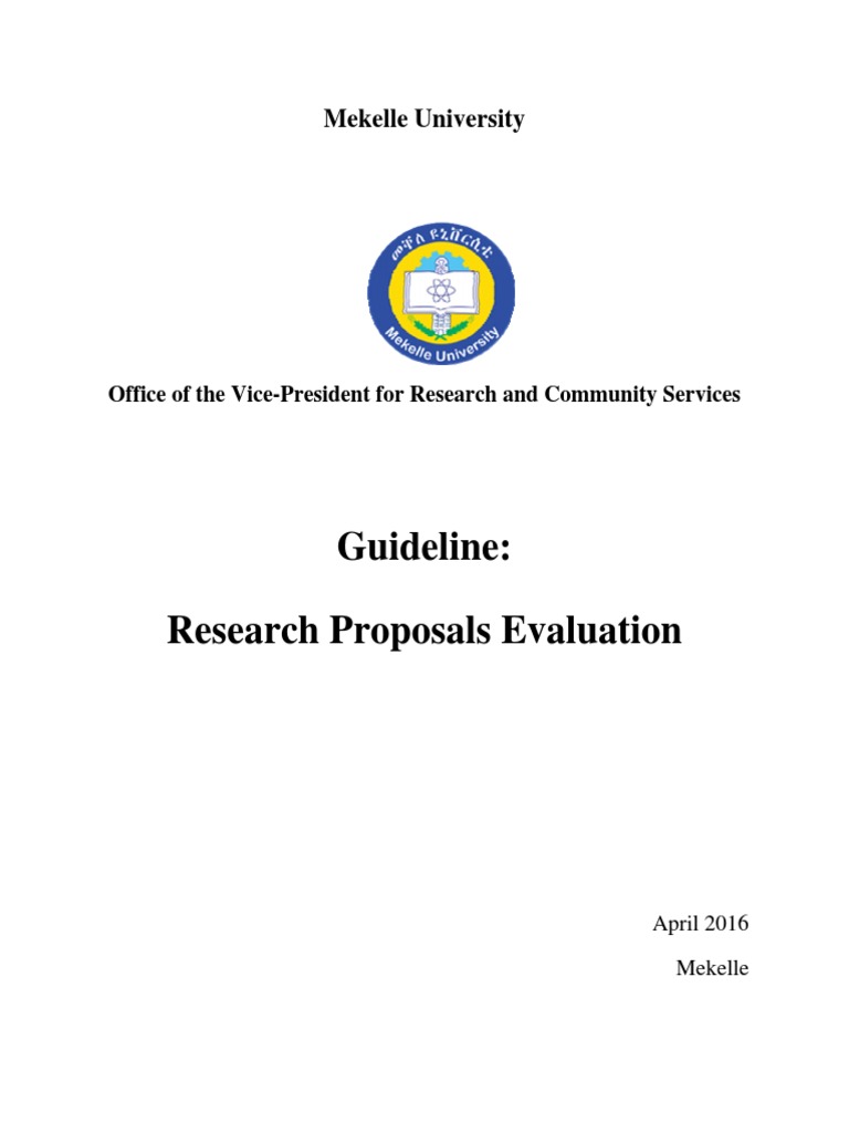 Approved Guideline For Research Proposal Evaluation | PDF | Professor ...