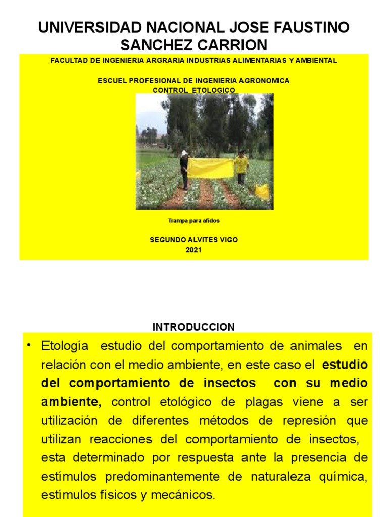 Control Etologico | PDF | Feromona | Insectos